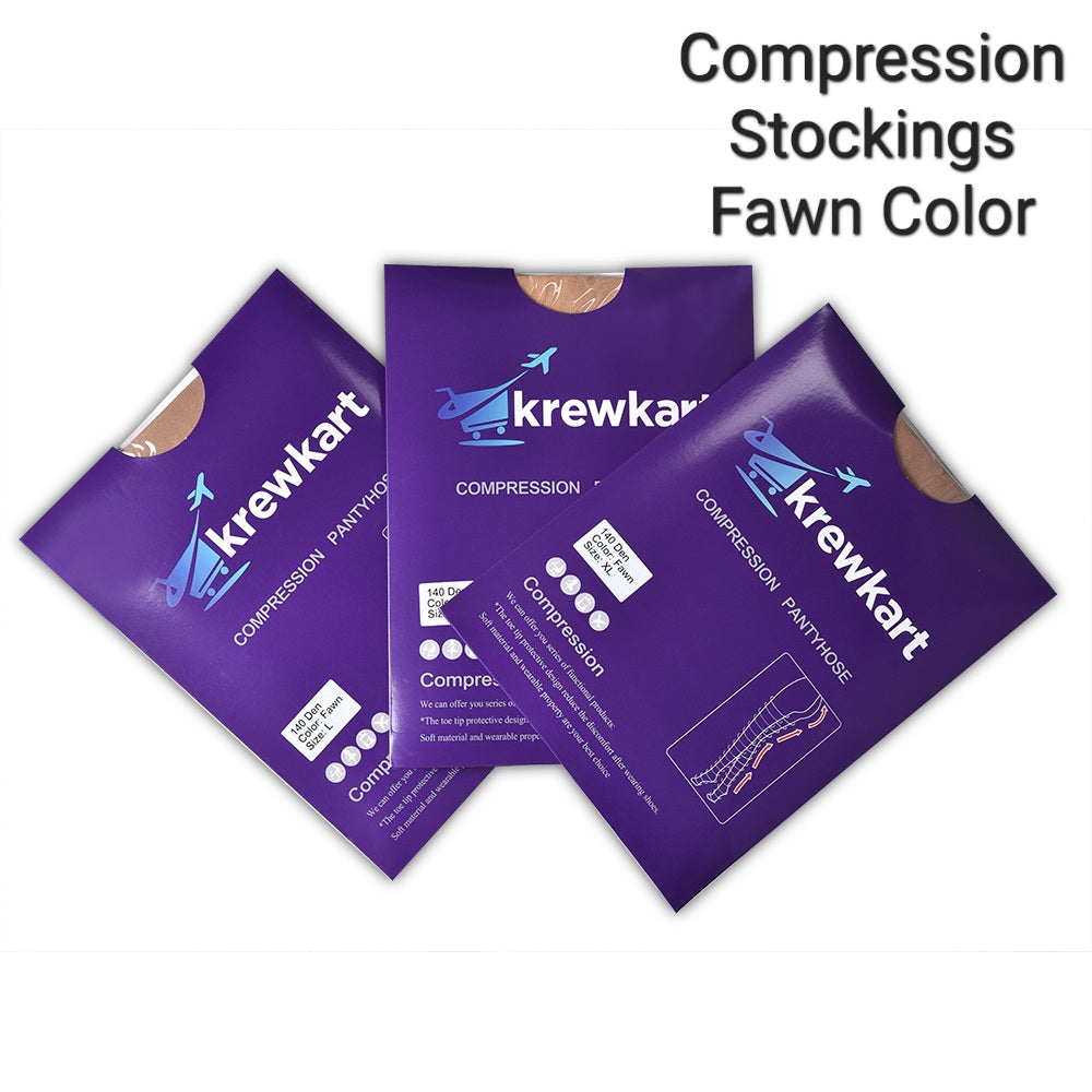 Fawn Color Compression Socks | Pack of 3 Pair | Krewkart – KREWKART